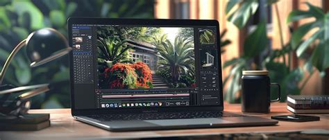 Quotediting Software Interface On Laptop Complex Toolsquot Premium Ai Generated Image