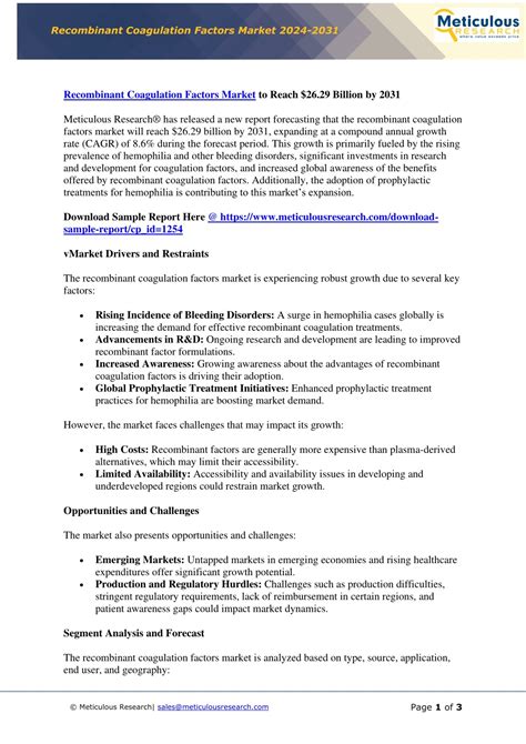 Ppt Recombinant Coagulation Factors Market Powerpoint Presentation Free Download Id 13534110