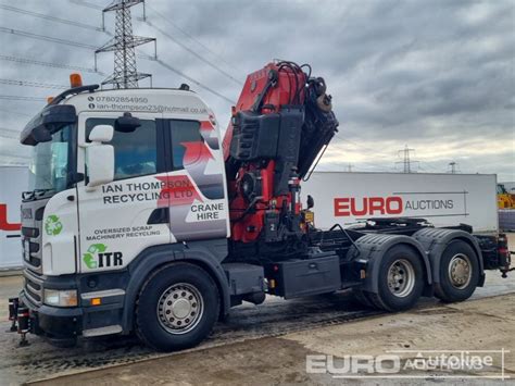 Buy Scania 2012 Scania Fassi 800 Crane Truck Tractor By Auction United