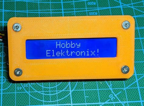 Arduino 1602 Lcd Display Bezel 3d Printed Electronics Mount Diy