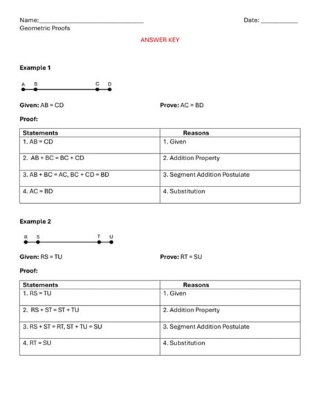 Scaffolded Geometric Proofs Segment Addition Postulate By Sciencehelper