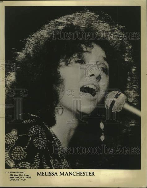 1976 Melissa Manchester Singer From The United States Historic Images