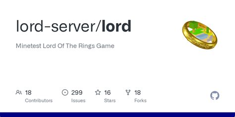 GitHub Lord Server Lord Minetest Lord Of The Rings