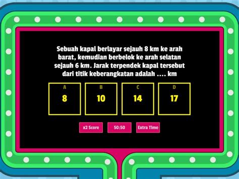 Latihan Soal Teorema Pythagoras Gameshow Quiz