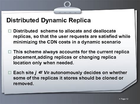 Distributed Dynamic Replica Placement And Request Redirection In