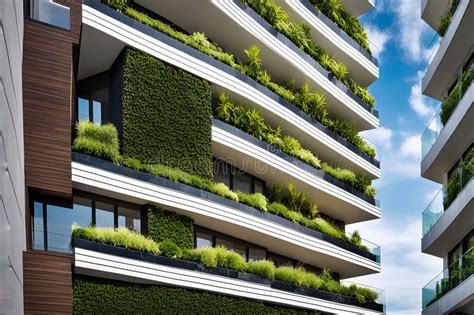 Vertical Gardens In Urban Areas Stock Illustration Illustration Of Conservation View 307603350
