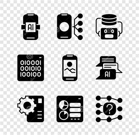 Set Artificial Intelligence Ai Neural Network Robot Computer Api