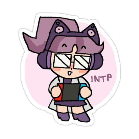 Mbti Poorly Drawn Intp Sticker By Cryainer Intp Mbti Chibi