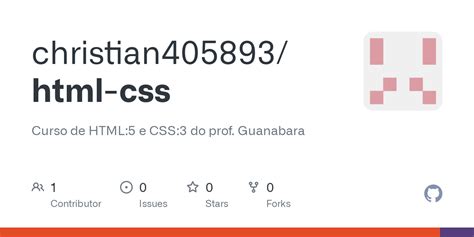 GitHub Christian405893 Html Css Curso De HTML 5 E CSS 3 Do Prof