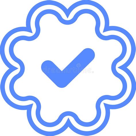 Blue Check Mark Tick Verification Icon Symbol Vector Stock Illustration Illustration Of Choice