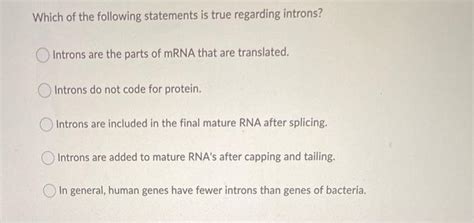 Solved Which of the following statements is true regarding | Chegg.com