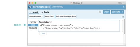 Create Form Like Content In A Notebook—wolfram Documentation