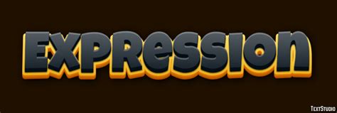 Expression Text Effect And Logo Design Word