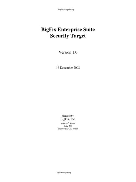 Bigfix Enterprise Suite Pdf Server Computing Hypertext Transfer