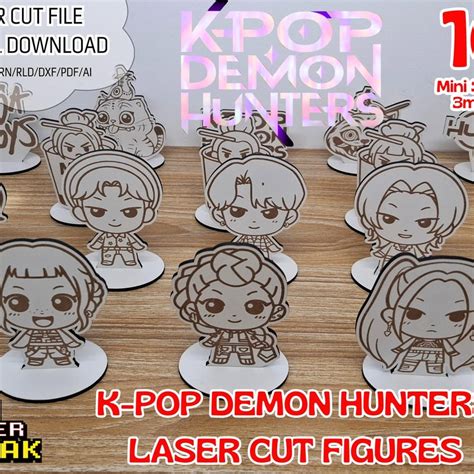 K Pop Demon Hunters Paper Doll Etsy