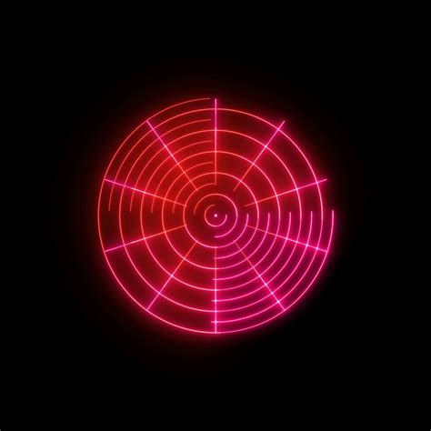 Neon Radar Detection Screen Animated Loop 44258438 Stock Video At Vecteezy