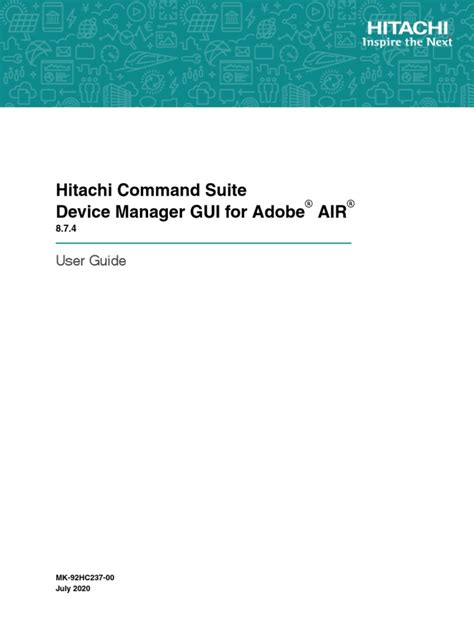 hdvm v8 7 4 gui for adobe air user guide mk 92hc237 00 pdf business