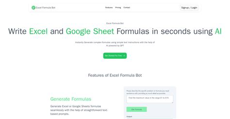 Excel Formul Bot And 23 Other Ai Tools For Excel Formulas