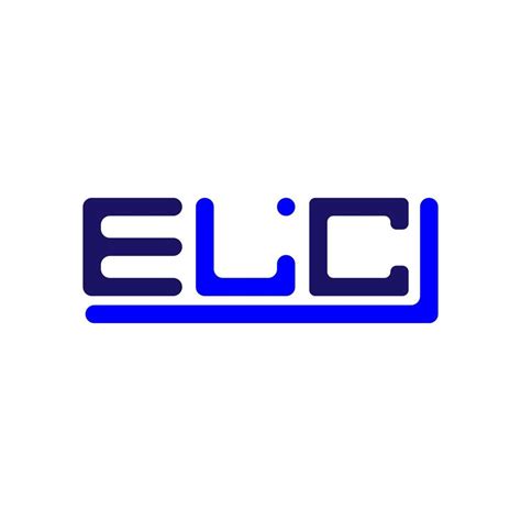 Elc Letter Logo Creative Design With Vector Graphic Elc Simple And