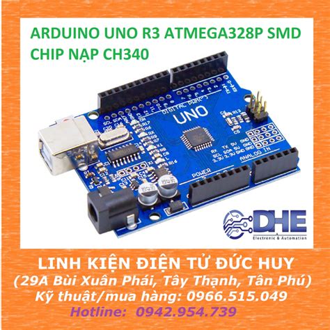Arduino Uno R3 Chip Dán Atmega328p Smd Chip Usb Ch340 Linh KiỆn ĐiỆn TỬ ĐỨc Huy 29a BÙi