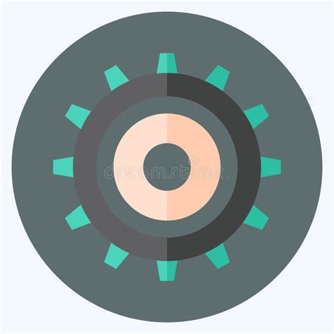 Icon Settings Suitable For Web Interface Symbol Flat Style Simple