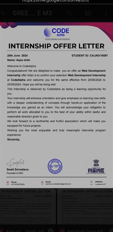 Im Thrilled To Share That Ive Received An Offer Letter For An