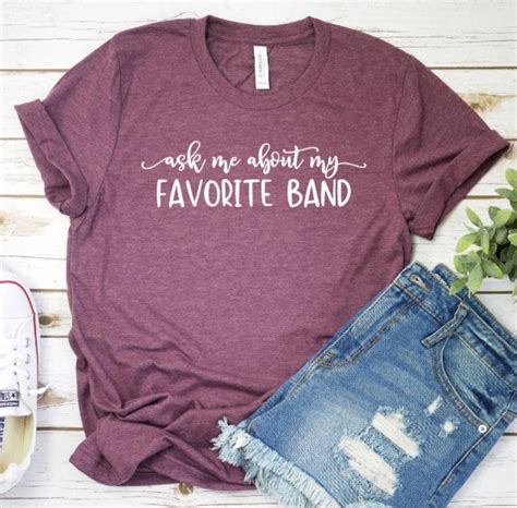 Ask Me About My Favorite Band Shirt Band Shirt Music Shirt Etsy