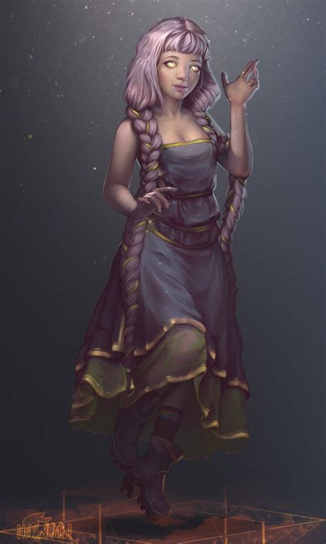 Artwork By Olga Kisel Female Gnome Game Character Design Character