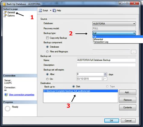 Backup Completo Full Sql Server Consulta Bd