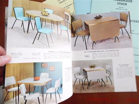 1955 Howell Furniture Catalog Brochure Dinettes Tables Mid Century