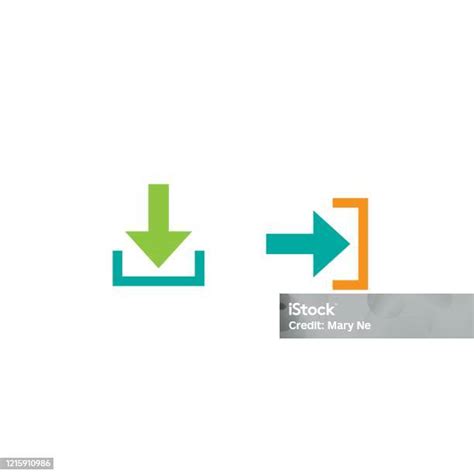 화살표 버튼 설정 사각형 상자에 아래와 오른쪽 날카로운 파란색 화살표 0명에 대한 스톡 벡터 아트 및 기타 이미지 0명 개선 남쪽 Istock