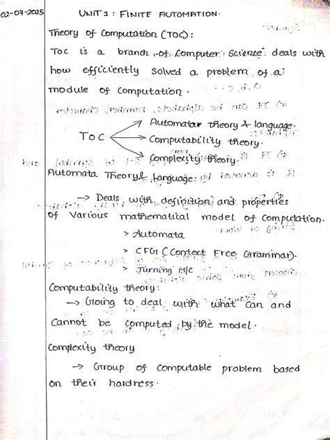 Toc Unit 1 Notes Pdf