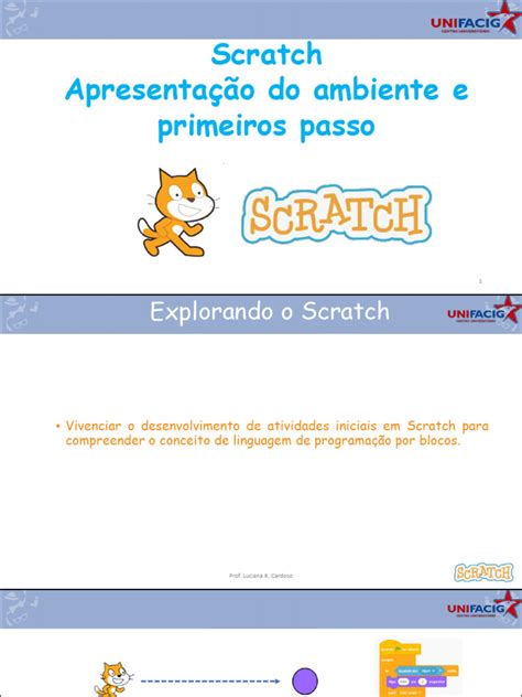 Scratch Apresentação Do Ambiente E Primeiros Passos Pdf