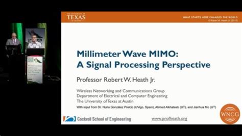 Millimeter Wave Mimo A Signal Processing Perspective Ieee Signal Processing Society Resource
