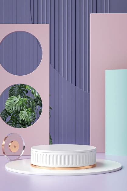 Premium Photo Luxury Stage Material Model 3d Rendering