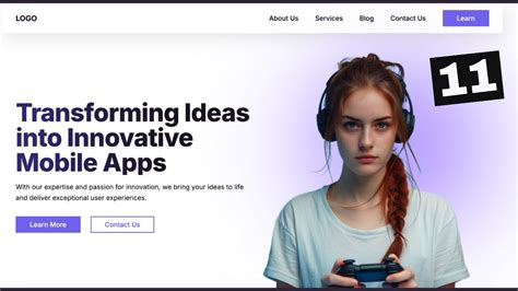 Design A Modern Responsive Homepage Using Html Css And Javascript