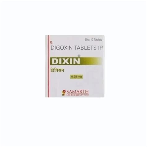 Dixin Digoxin 0 25mg Tablet At ₹ 15 Strip Digoxin Tablet In Nagpur Id 2857521752888
