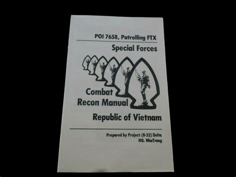 Us Army Special Forces Recon Manual Handbook Patrolling Ftx Republic