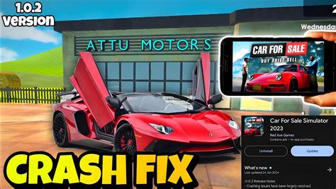 HOW TO FIX GAME CRASH PROBLEM CAR FOR SALE SIMULATOR ATTU GAMING YouTube