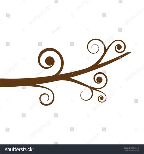 Tree Branch Vector Logo Design Template Stock Vector Royalty Free Shutterstock