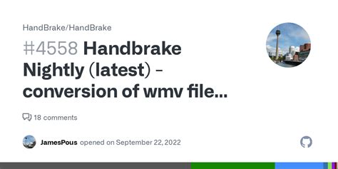 Handbrake Nightly Latest Conversion Of Wmv File Failed Handbrake Stable Works Perfect