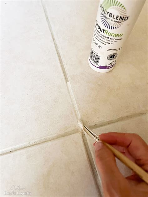 How To Restore Dirty Tile Grout With Grout Colorant Polyblend Grout Renew Tutorial