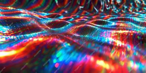 Premium Photo Holographic Light Wave Interference