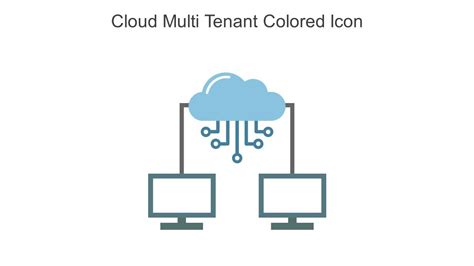 Cloud Multi Tenant Colored Icon In Powerpoint Pptx Png And Editable Eps Format PPT PowerPoint
