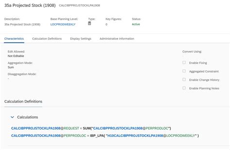 Solved Key Figure W IBP LPA Calculation Not Showing Up I SAP Community