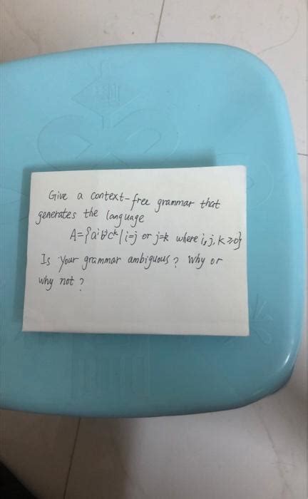 Solved Give A Context Free Grammar That Generates The Chegg