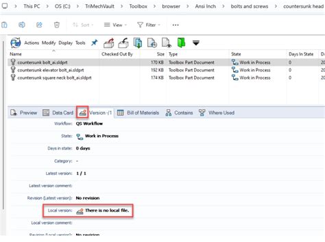 Solidworks Pdm Local Files And Folders