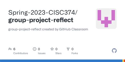 Github Spring 2023 Cisc374group Project Reflect Group Project Reflect Created By Github