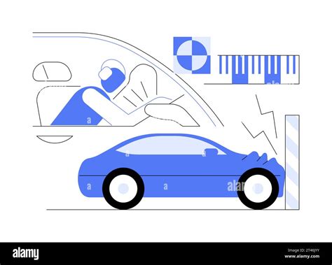 Crash Test Abstract Concept Vector Illustration Stock Vector Image