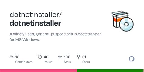 Github Dotnetinstallerdotnetinstaller A Widely Used General